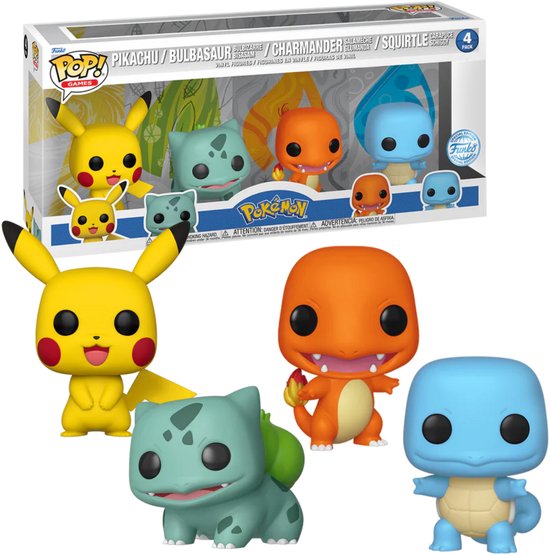 Funko POP! POKEMON STARTERS 4-Pack Exclusive | bol