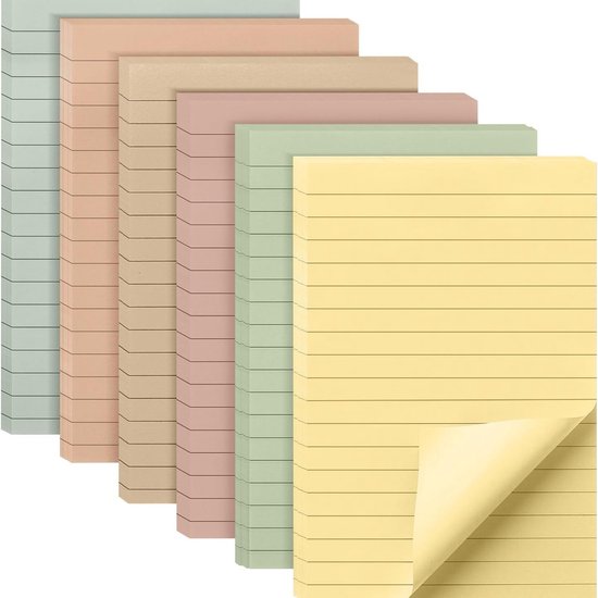 Sticky notes - 6 stuks - plaknotities - plak briefjes - post its - post ...