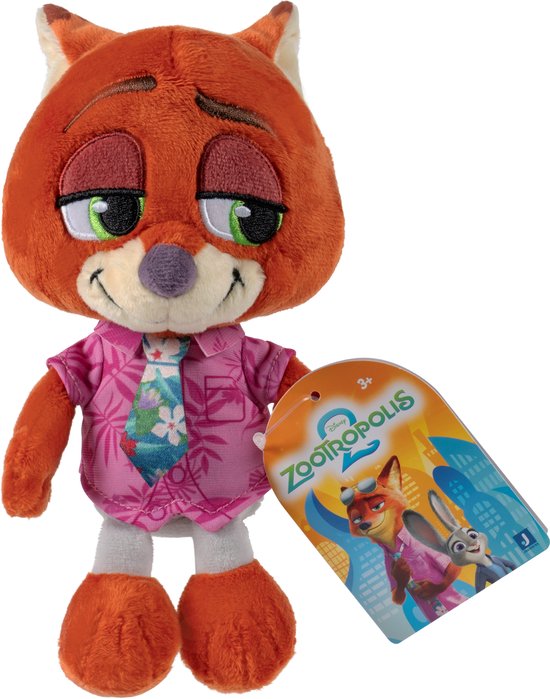 ZOOTROPOLIS - Little Plush Nick Wilde - 20cm pluche (Zootropolis 2) | bol