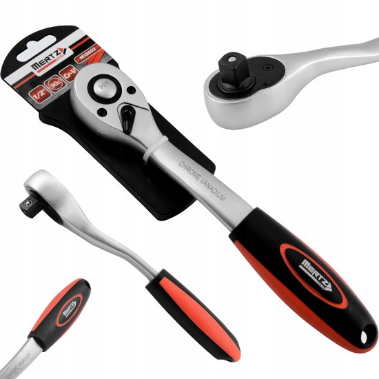 Mertz ratelsleutel 1/2" 90T Cr-V - Precisie en duurzaamheid | bol