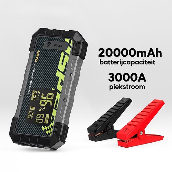 Yesper Armor Jumpstarter 12V - 20.000mAh - 3000A - Accu Booster voor ...
