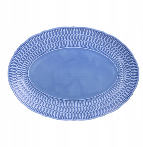 Ovaal Dienblad Sofia Saffierblauw 34 cm Ćmielów Porselein | bol