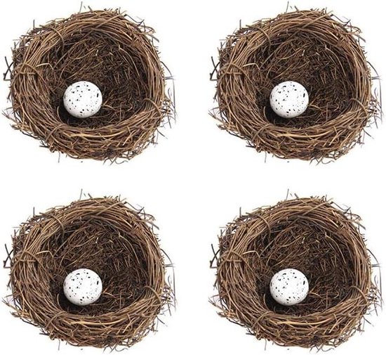 Allecto plus - Handgemaakte rotan vogelnest decoratie - Vogelhuis voor ...