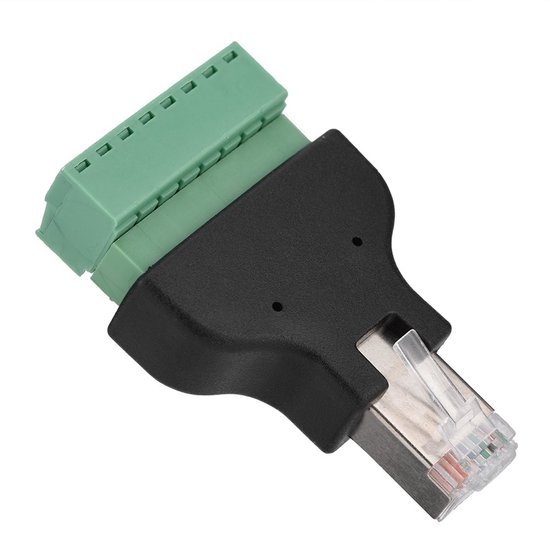 Ethernet plug, DVR, RJ45, male, 8-pole, screw connection. | bol
