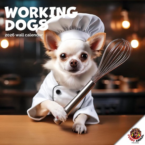 Honden aan het Werk Kalender 2026 | bol