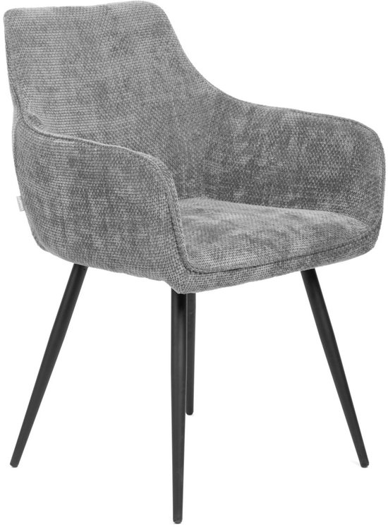 HOMLA - Chair - SATORI FASO - grey - 58x62x79cm | bol