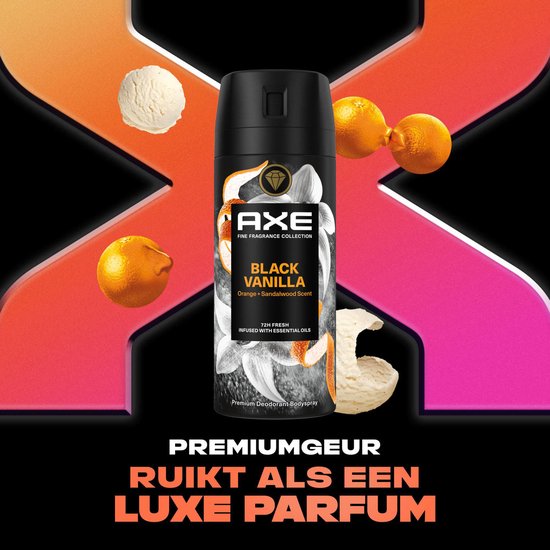 AXE Fine Fragrance Black Vanilla - Deo Spray 150 ml & Douchegel 300 ml ...