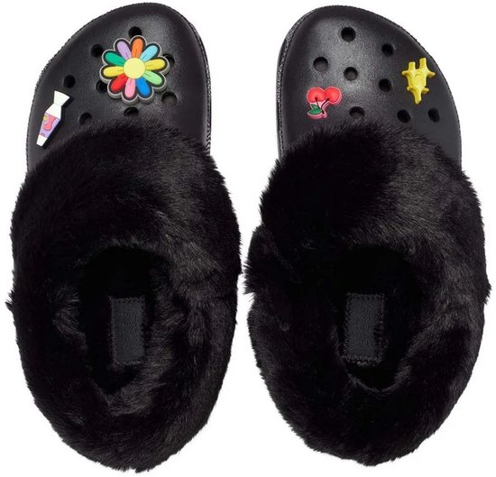 Crocs Classic Mammoth Charmclog Black Maat 38/39 M6/W8 | bol