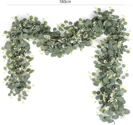 Kunstplanten Appelblad - Balkondecoratie - Set van 2 - 180 cm | bol