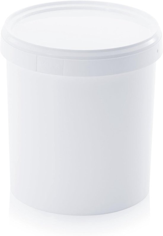 2 x 20L Voedselveilige Emmer met Deksel - Stapelbaar Plastic Hobbok | bol