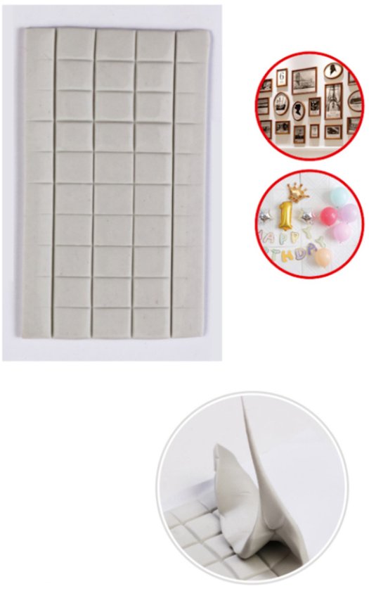 Decopatent - 54 Stuks Plakstrips dubbelzijdig - Afm: 1 x 1 Cm ...