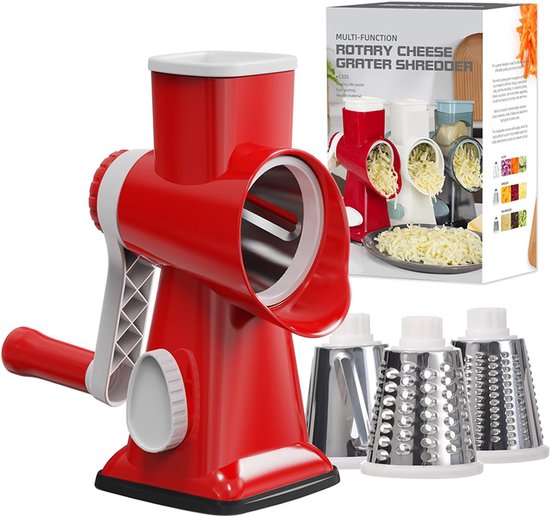 Rotary Rasp Serie - 3-in-1 Multifunctionele Groente- en Kaasrasp ...