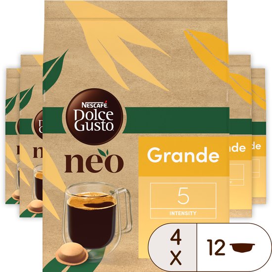 NESCAFÉ Dolce Gusto NEO koffiepads Grande - 4x12 pads voor 12 koppen ...