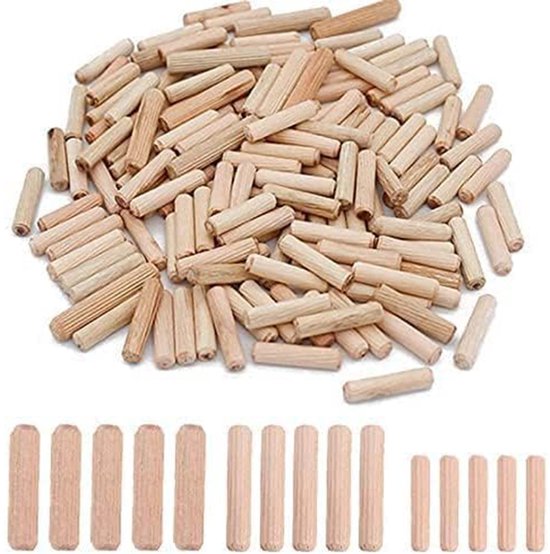 300 stuks houten deuvels 6 mm 8 mm 10 mm diverse houten deuvels M6 M8 ...