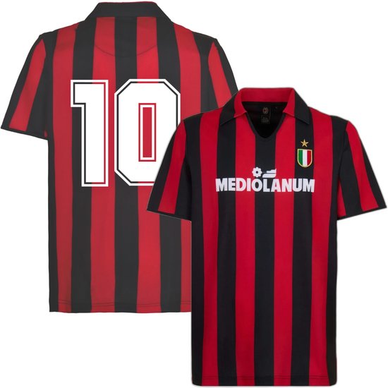 AC Milan Retro Voetbalshirt 1988-1989 + Nummer 10 | bol