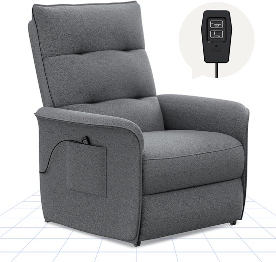 FLEXISPOT Elektrische Relaxstoel met Verstelbare Rugleuning – TV Stoel ...