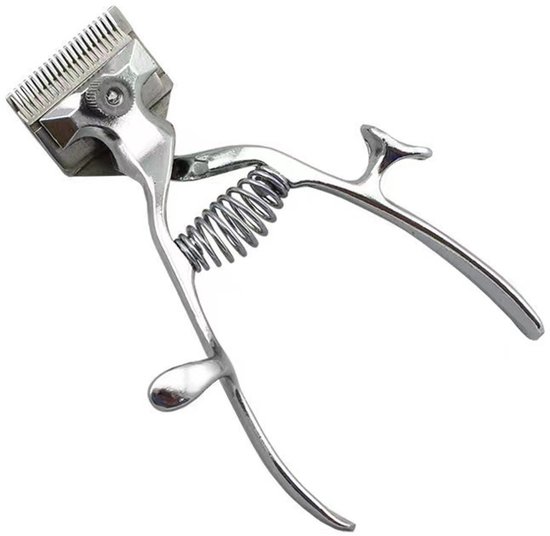 Handmatige tondeuse, oude stijl tondeuse, stil scheren, haar knippen | bol