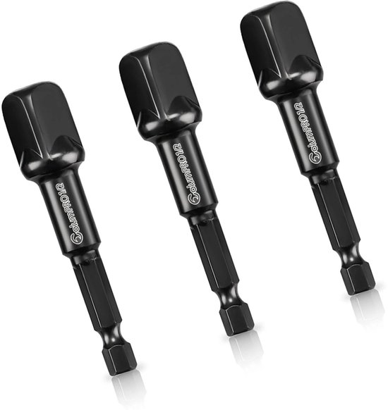 3Pcs Impact Grade Power Drill Sockets Adapter Sets, 1/2 Inch Extension ...