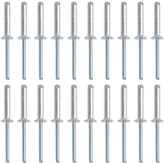 20 pieces aluminum rivets blind rivets assortment 5 x 25mm (D*L) for ...