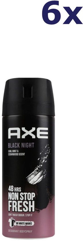 Axe - Deodorant Spray - Black Night - Deodorant - 6x 150 ml ...