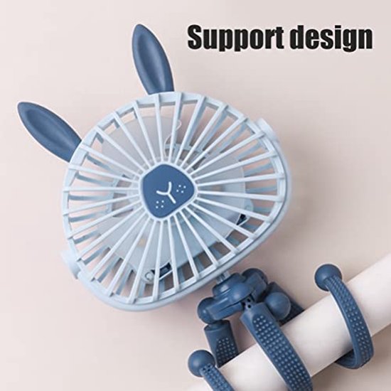 360° Rotating Handheld Fan - Ultra Quiet Clip-on Fan voor Strollers en ...