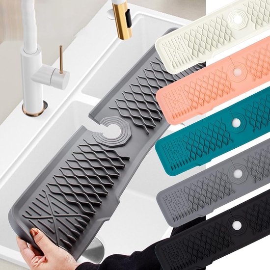 Silicone Tap Mat voor Drainage Water - Tap Sink Splash Guard - Faucet ...