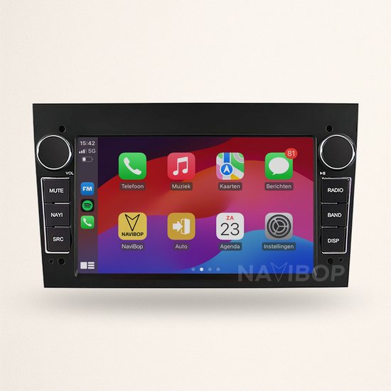 Geschikt voor Opel Tigra - Zwart (2004 t/m 2009) | 7 inch Android 15.0 CarPlay... | bol