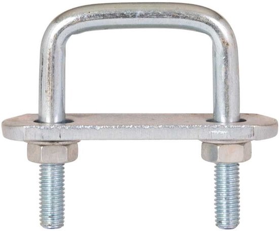 U-beugel met stropplaat - M10 - 120x33 mm | bol
