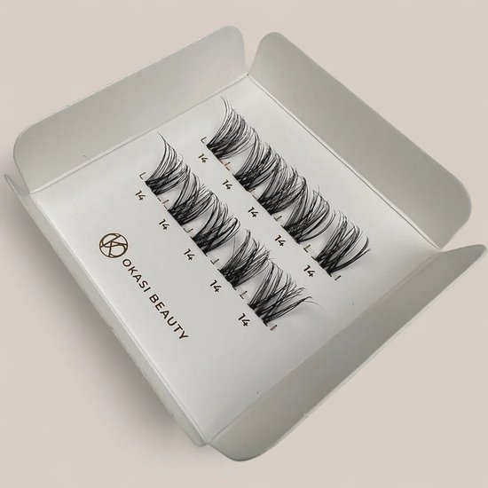 Okasi Beauty - Flirty Try Me 14 mm - Premium Natural Lashes - 10 ...