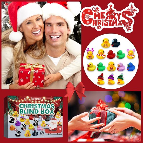 18-delige Rubber Eend Adventskalender 2026 – Upgraded Kerst Countdown ...