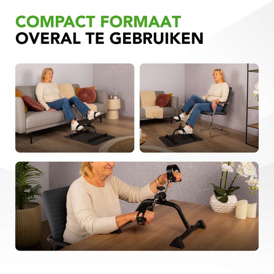 Tunturi Mini Bike Basic - Stoelfiets - Stoel fiets - Zwart | bol