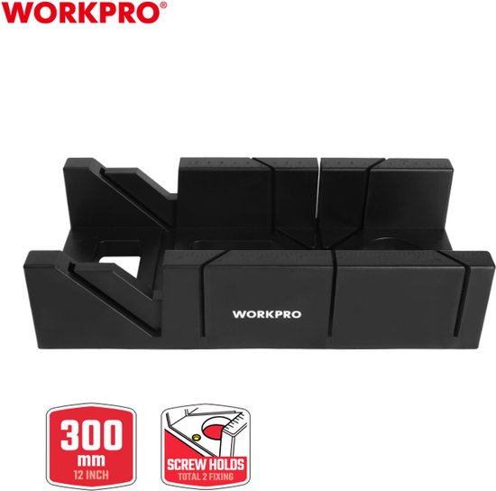WORKPRO WP215029 Verstekbak 300 mm – Kunststof, 45° & 90° Zaagsnedes | bol