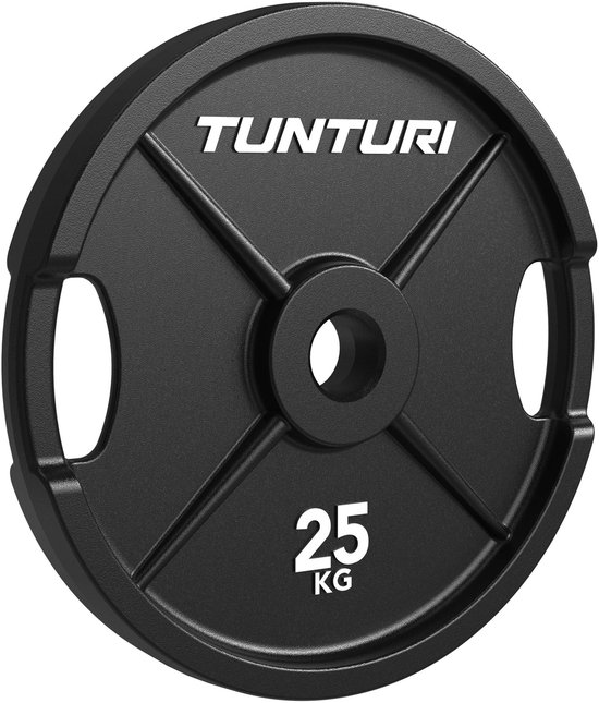 Tunturi Platinum Cast Iron Plate - Bumperplate - 25kg | bol