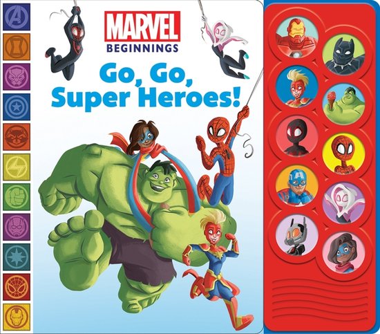 Marvel Beginnings Go Go Superheroes Sound Listen & Learn, P I KIDS ...