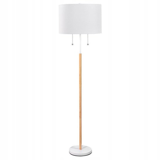 Licht Prestige Fogo Witte Staande Lamp 2xE27 LED Klassiek Design | bol