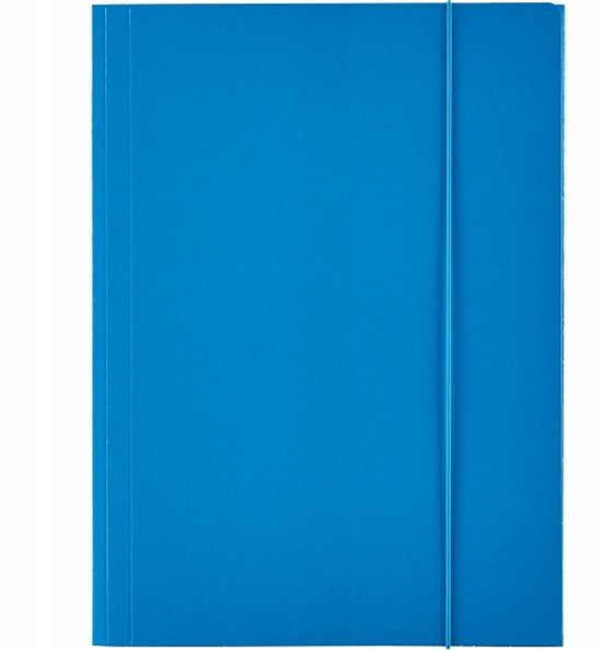 Bantex A4 Kartonnen Map met Elastiek - Blauw | bol