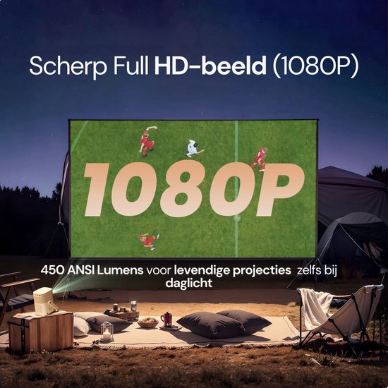 Yaber T2 Beamer – Sound by JBL – Dolby Audio – 450 ANSI Lumen – Full HD ...