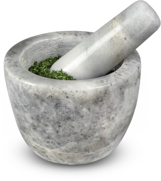 MDO Premium Vijzel met Stamper – natuursteen massief – Inclusief ...