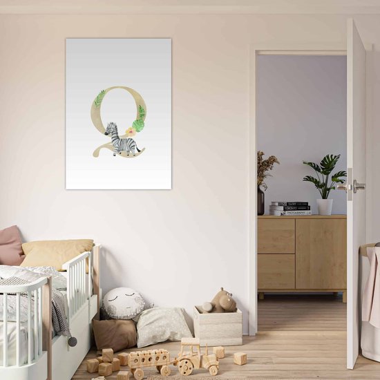 Letter Q kindernaam poster 30x40 cm | bol