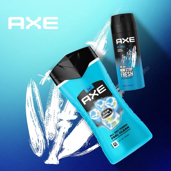 Gel douche AXE 3 en 1 - Ice Chill - 8 x 250 ml - Pack économique ...