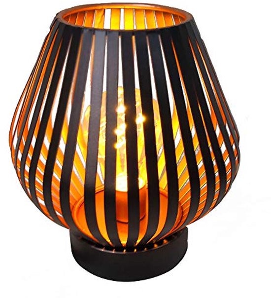 LED Decoratieve Tafellamp Koper Outdoor Lantern met A19 Bulb | bol