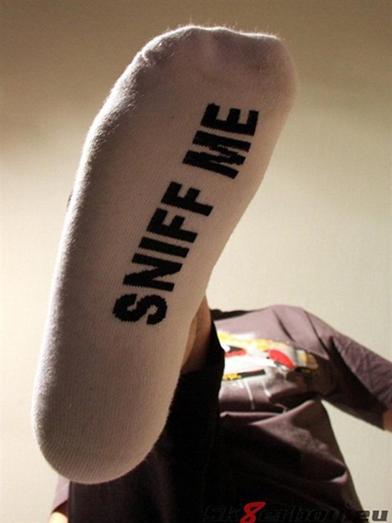 Sk8erboy SNIFF ME Socks - Men - Size: 43-46 / White | bol