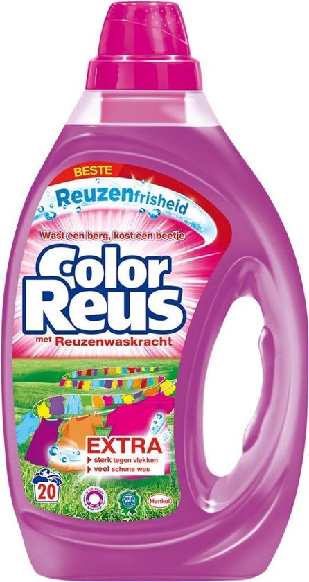 bol.com | Color Reus Gel Vloeibaar Wasmiddel - Gekleurde Was - Voordeelverpakking - 120 wasbeurten