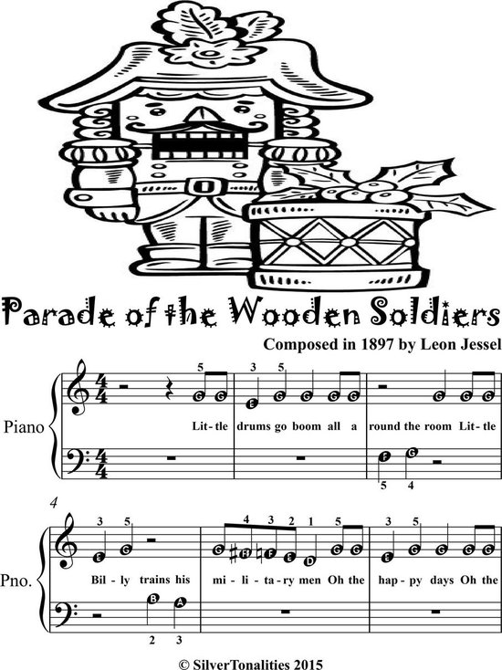 Parade of the Wooden Soldiers Beginner Piano Sheet Music (ebook), Leon ...