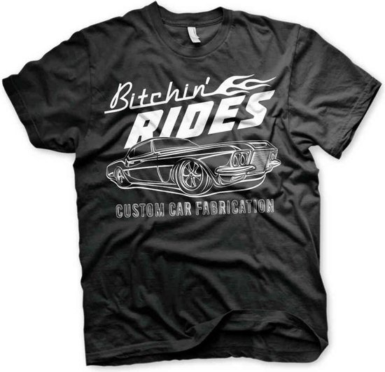Bitchin' Rides Heren Tshirt -2XL- Custom Car Fabrication Zwart | bol
