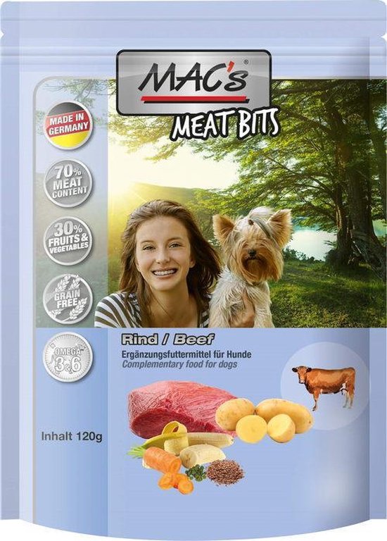 MAC's Dog Meat Bits Hondensnack - gemaakt van Rund | bol