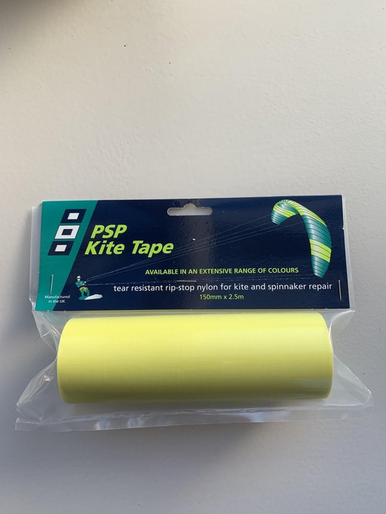 Geel spinnaker tape 150mm x 2,5 mtr -Kite tape-Kite-Vlieger | bol