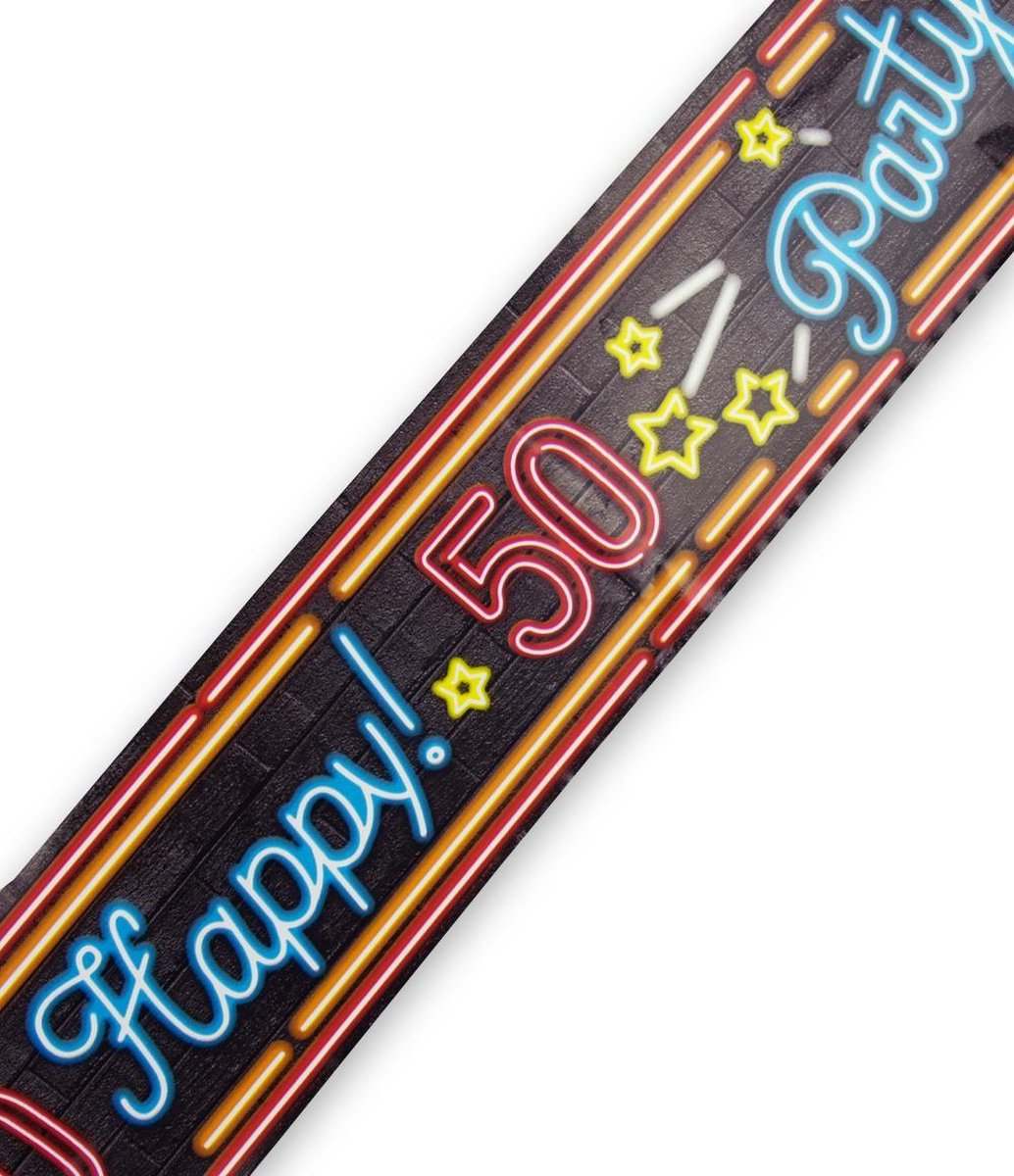 Afzet lint 50 jaar Neon | 12mtr | bol.com