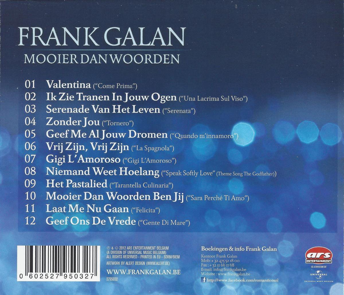 Mooier Dan Woorden, Frank Galan | CD (album) | Muziek | bol
