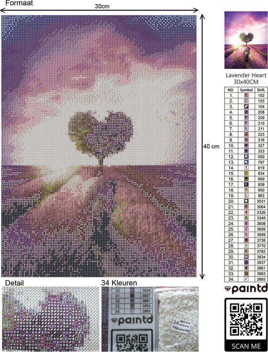 Paintd Diamond Painting Volwassenen Kinderen - Olifant Hart Landschap ...